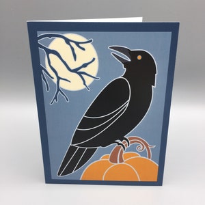 Raven Card, - Etsy