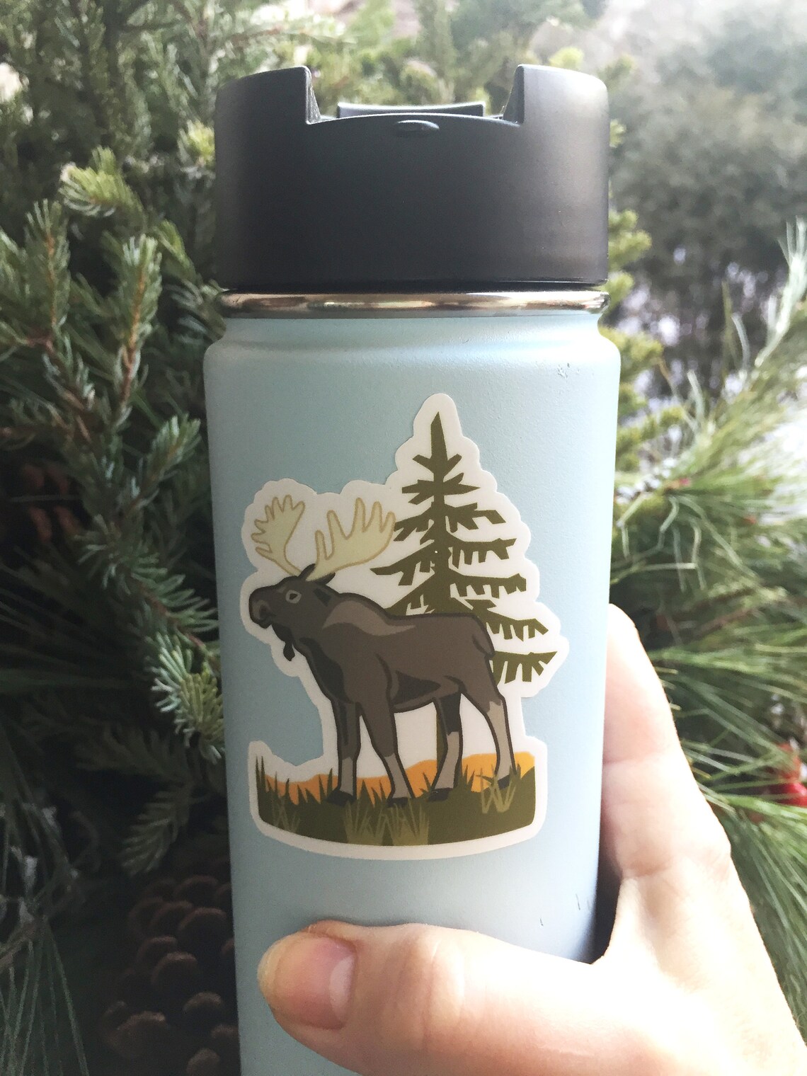 Moose Vinyl Sticker3 - Etsy