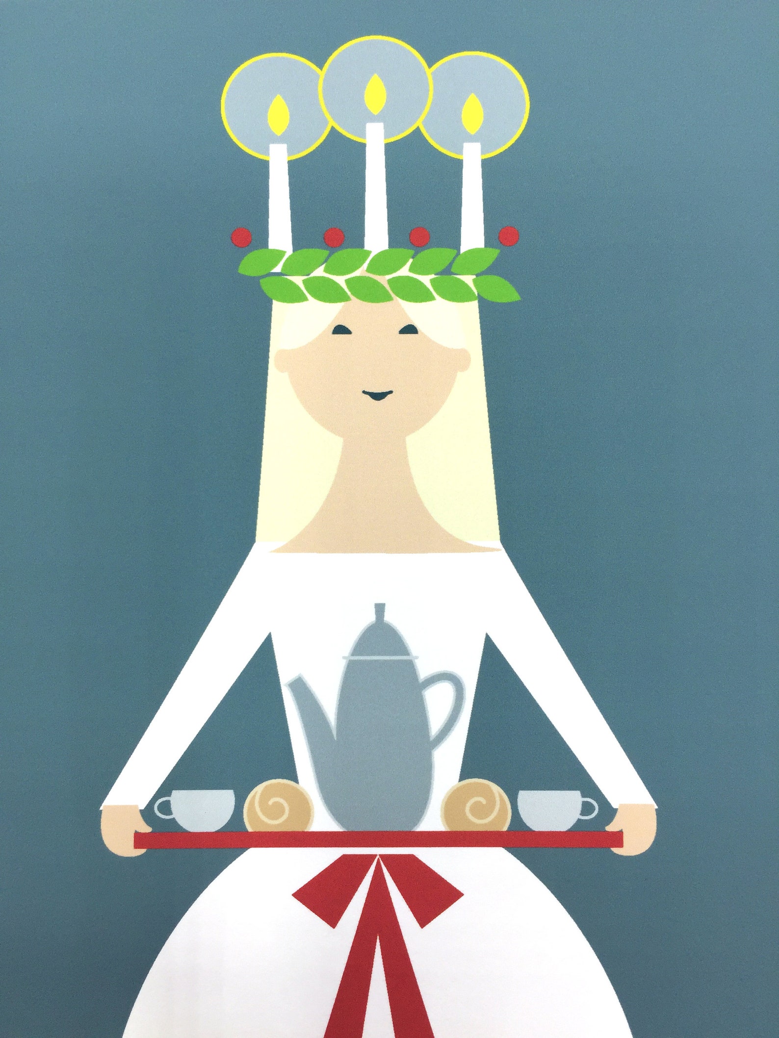 Santa Lucia, Swedish, Holiday,art Print - Etsy