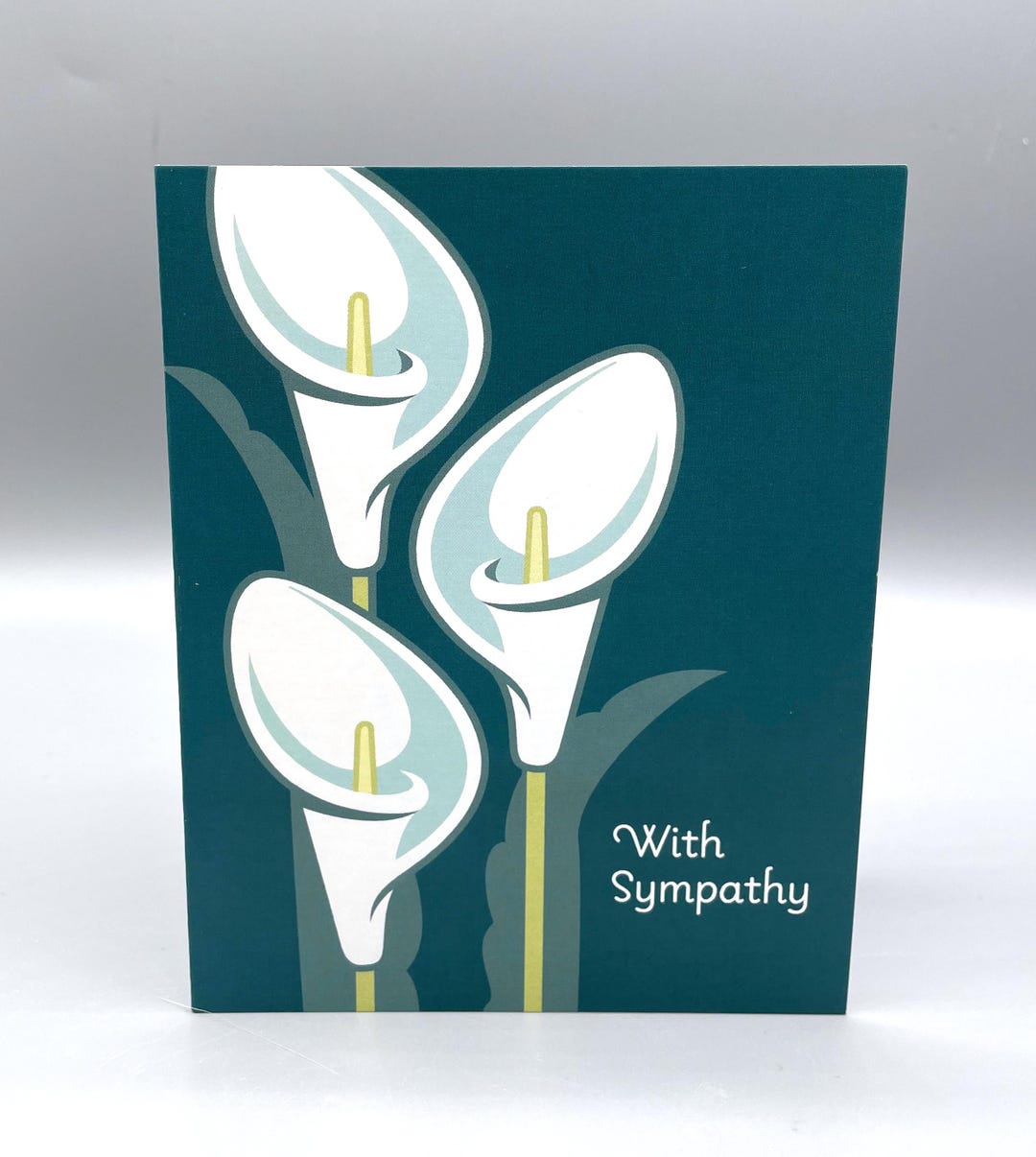 Calla Lilies Sympathy Card - Etsy