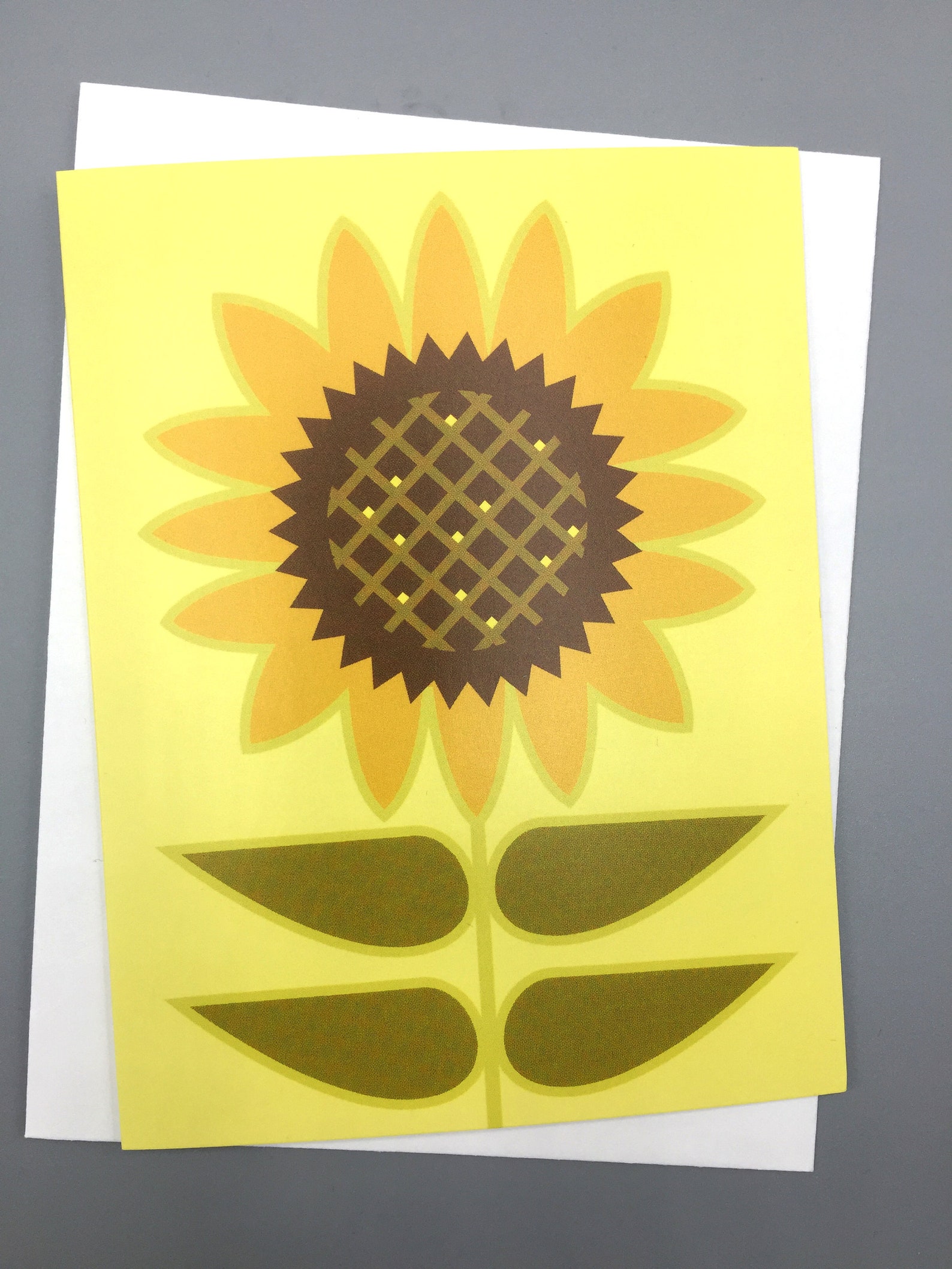 Sunflower Card | Etsy