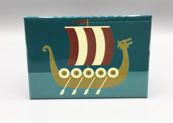 magnet Viking Ship Kitchen & Dining Refrigerator Magnets Home & Living ...