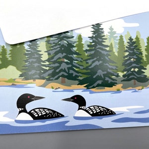 Loon Lake, Card - Etsy