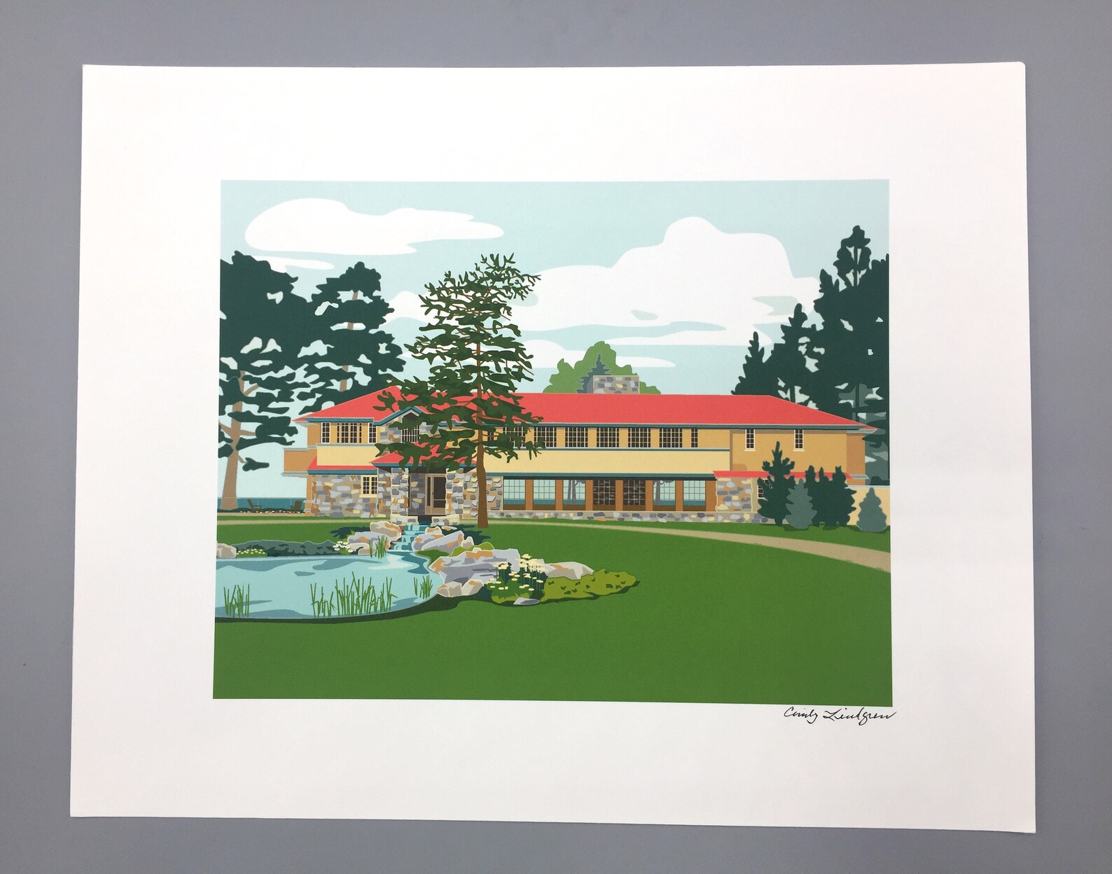 Gray Cliff, Frank Lloyd Wright Architecture, New York State, Art Print ...