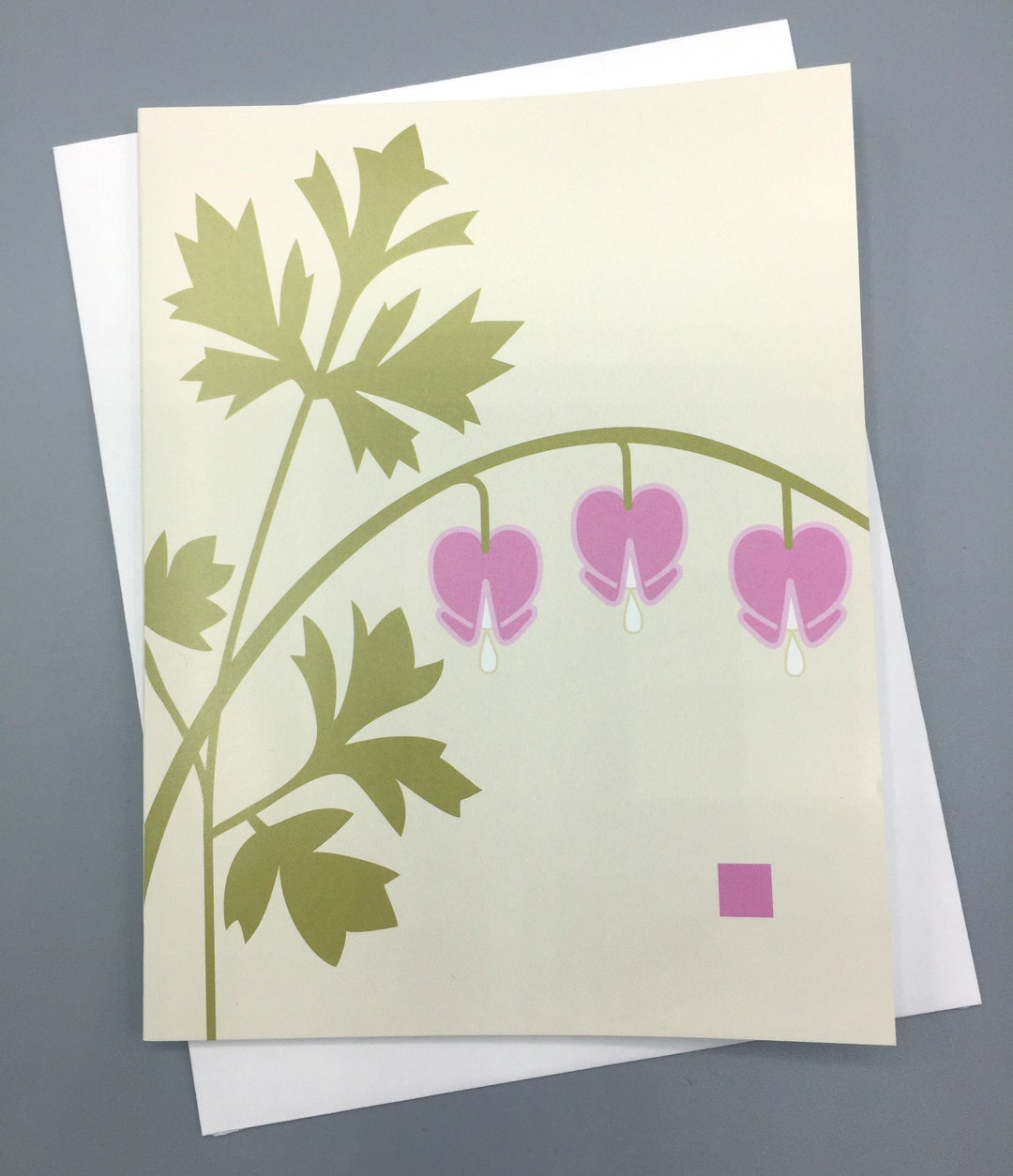 Bleeding Heart Note Card - Etsy