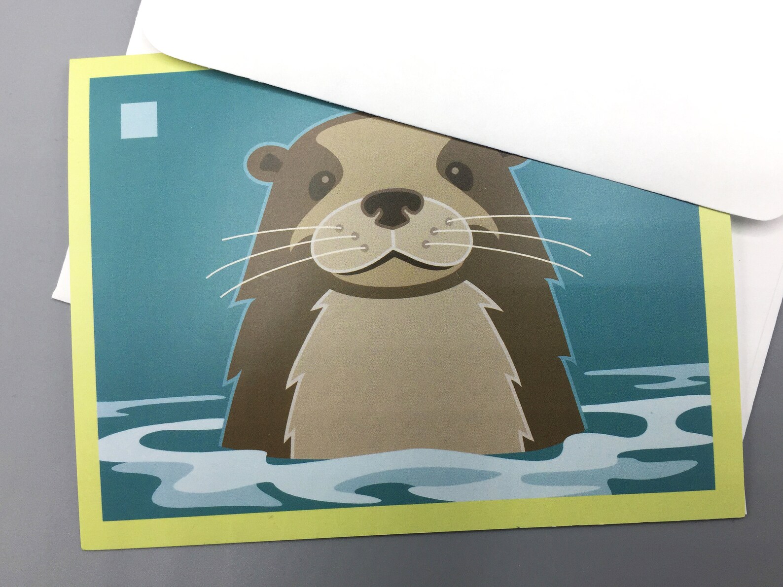 Otter Card - Etsy