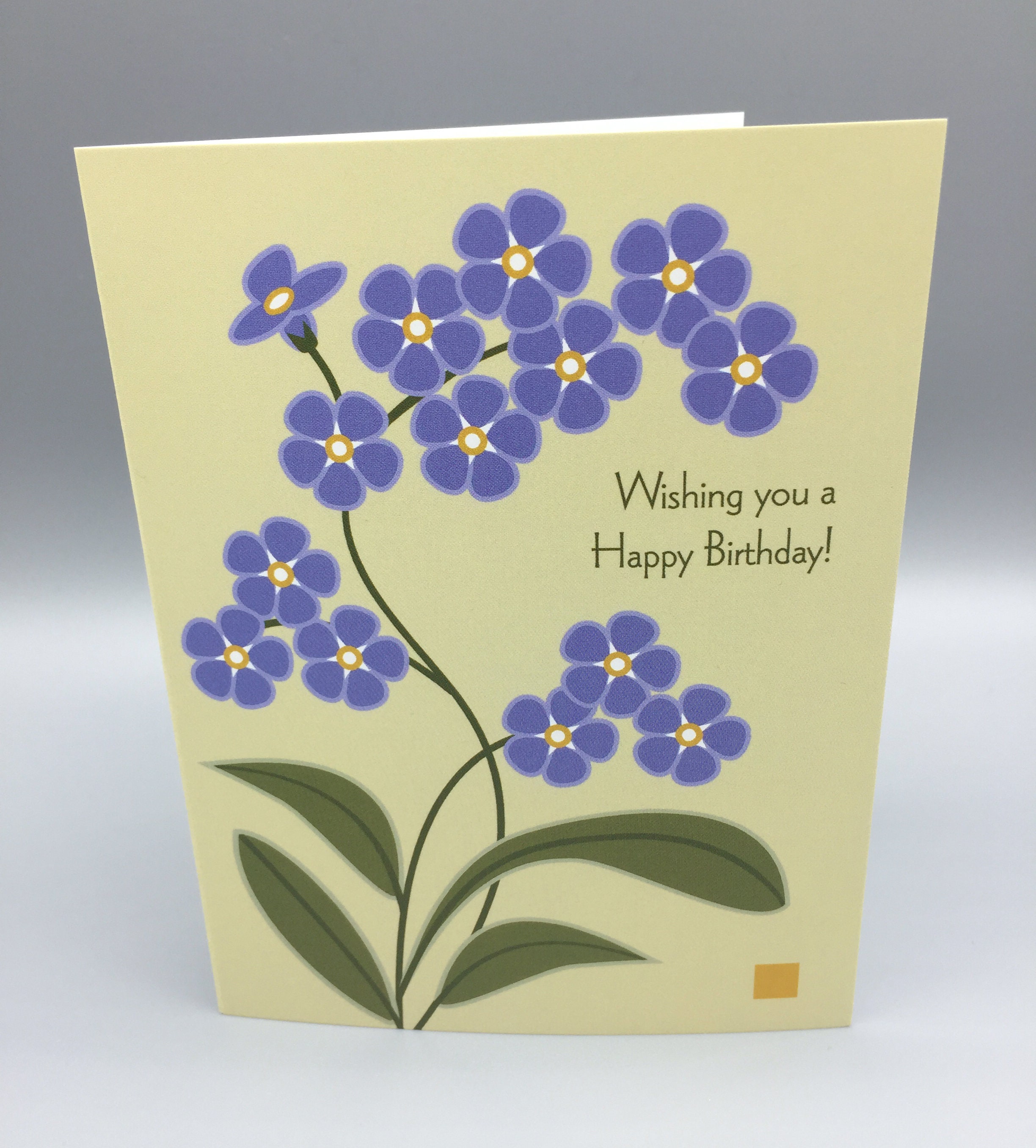 Forget Me Not Birthday Card | Etsy