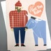 Paul Bunyan & Babe Card - Etsy