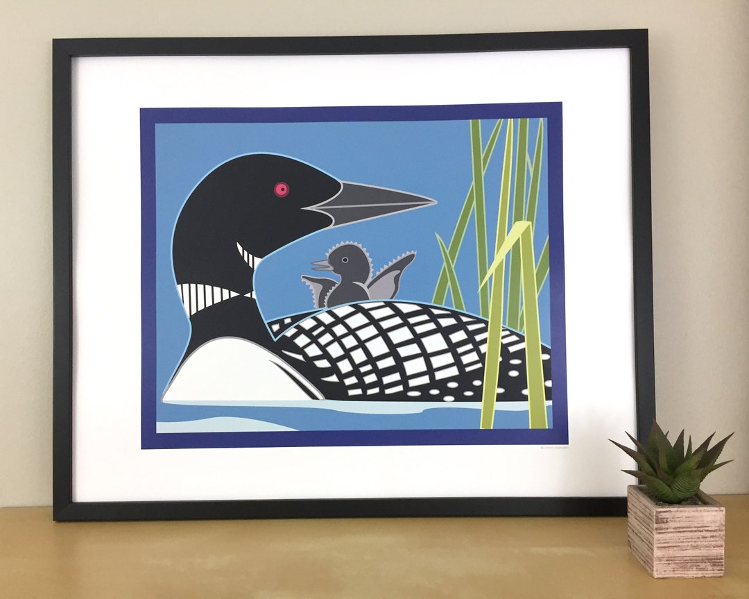 Loon and Baby, 16x20