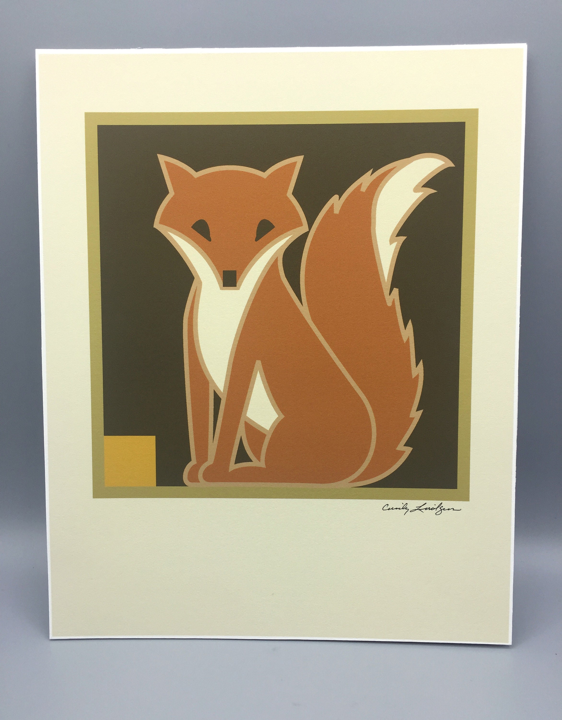 Fox, Art Print, Craftsman Style - Etsy