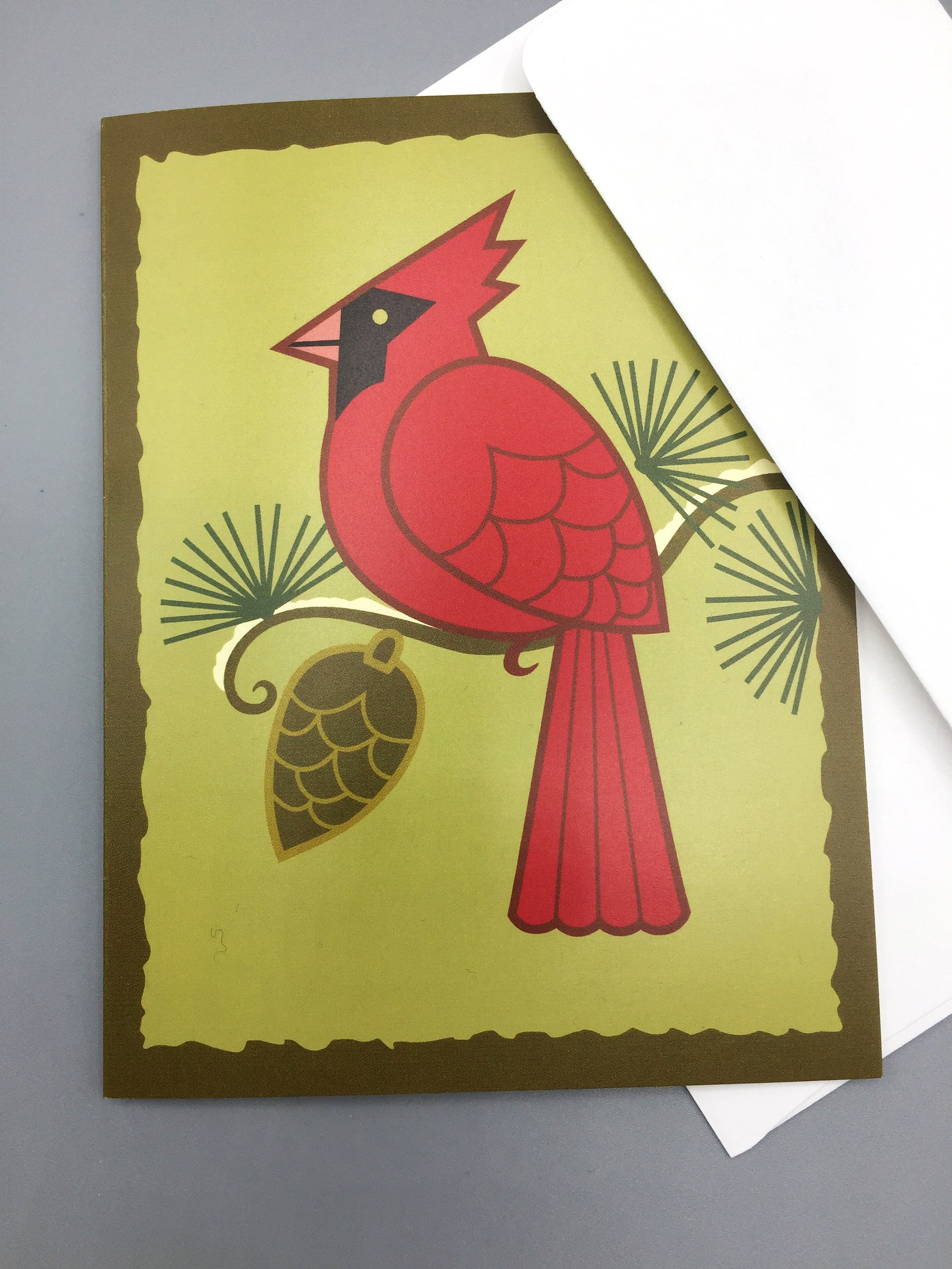 Cardinal Note Card - Etsy