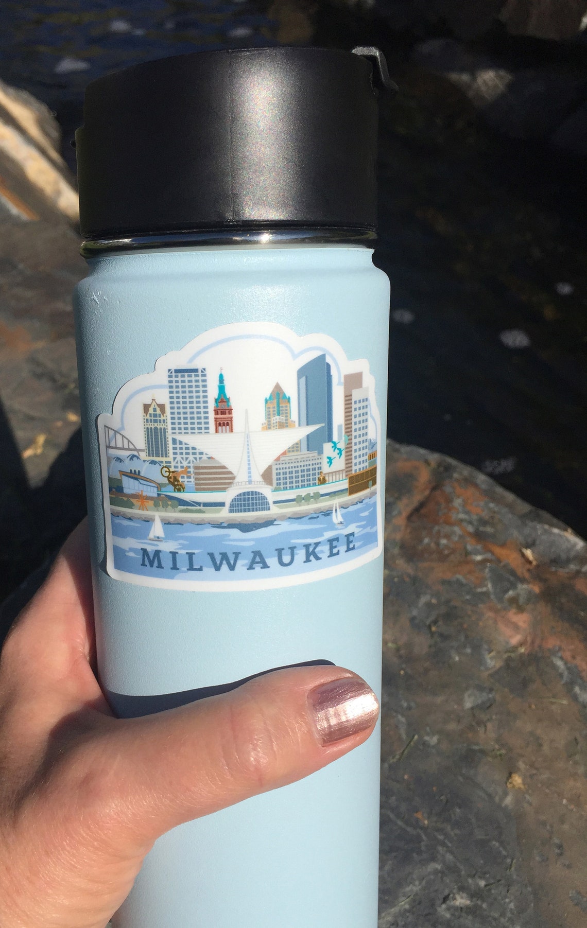 Milwaukee Skyline Vinyl Sticker | Etsy