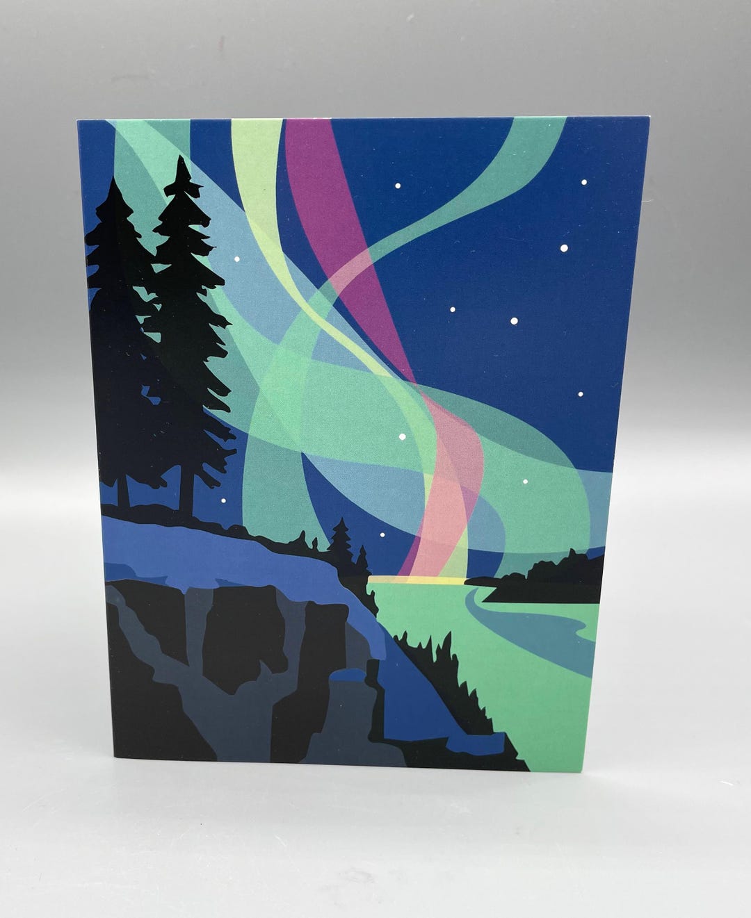 Northern Lights Card - Etsy