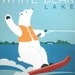 White Bear Lake Polar Bear Water Ski 18x 24 Poster - Etsy