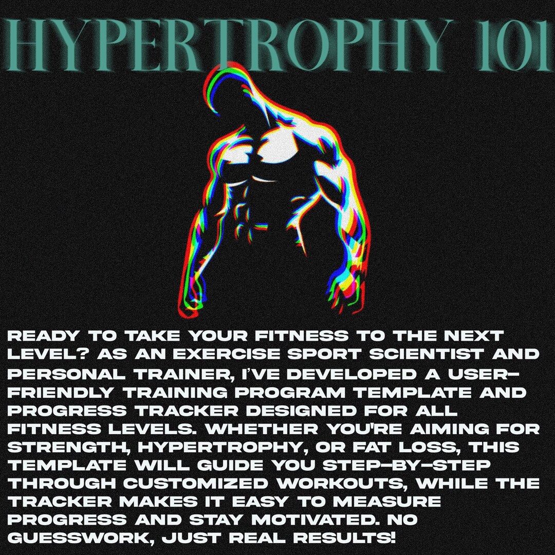 Hypertrophy 101 Program - Etsy