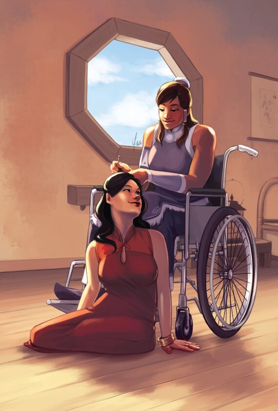 11x17 Legend Of Korra Fanart Print Korra Does Asamis Etsy