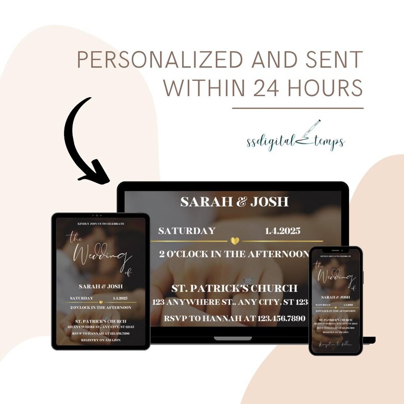 Animated Wedding Invitations Paperless Invitations Custom Photo ...