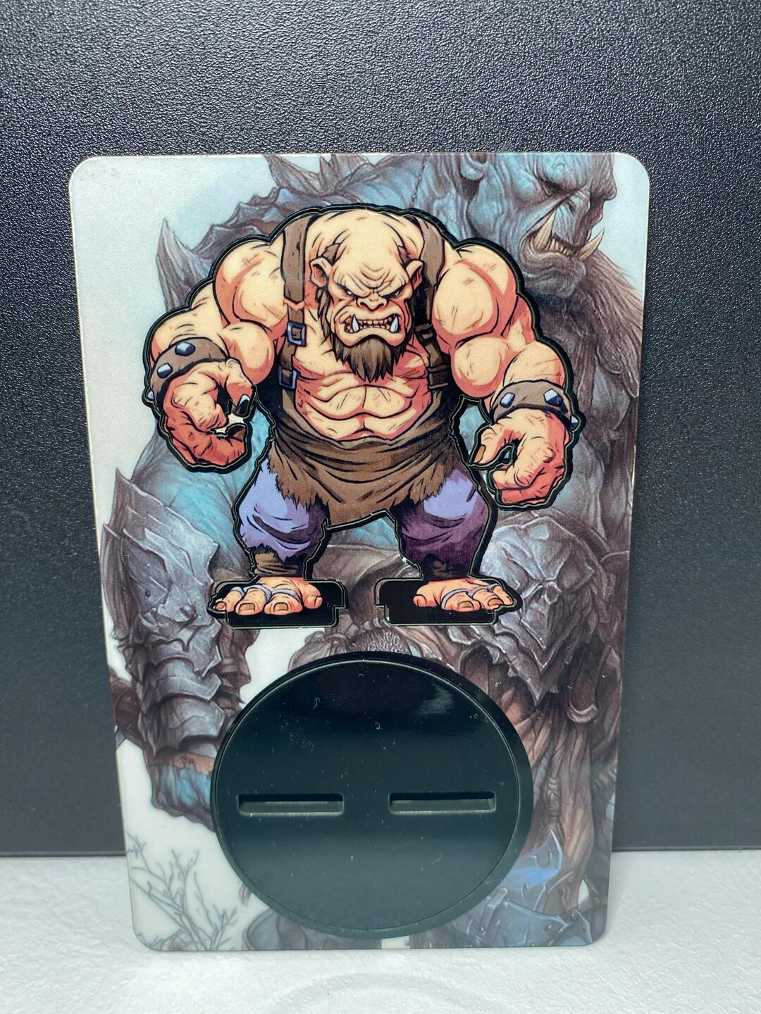 Ogre Dnd Miniature Wooden Miniature Mini Figurine Figure 2,5 65 Mm Base ...