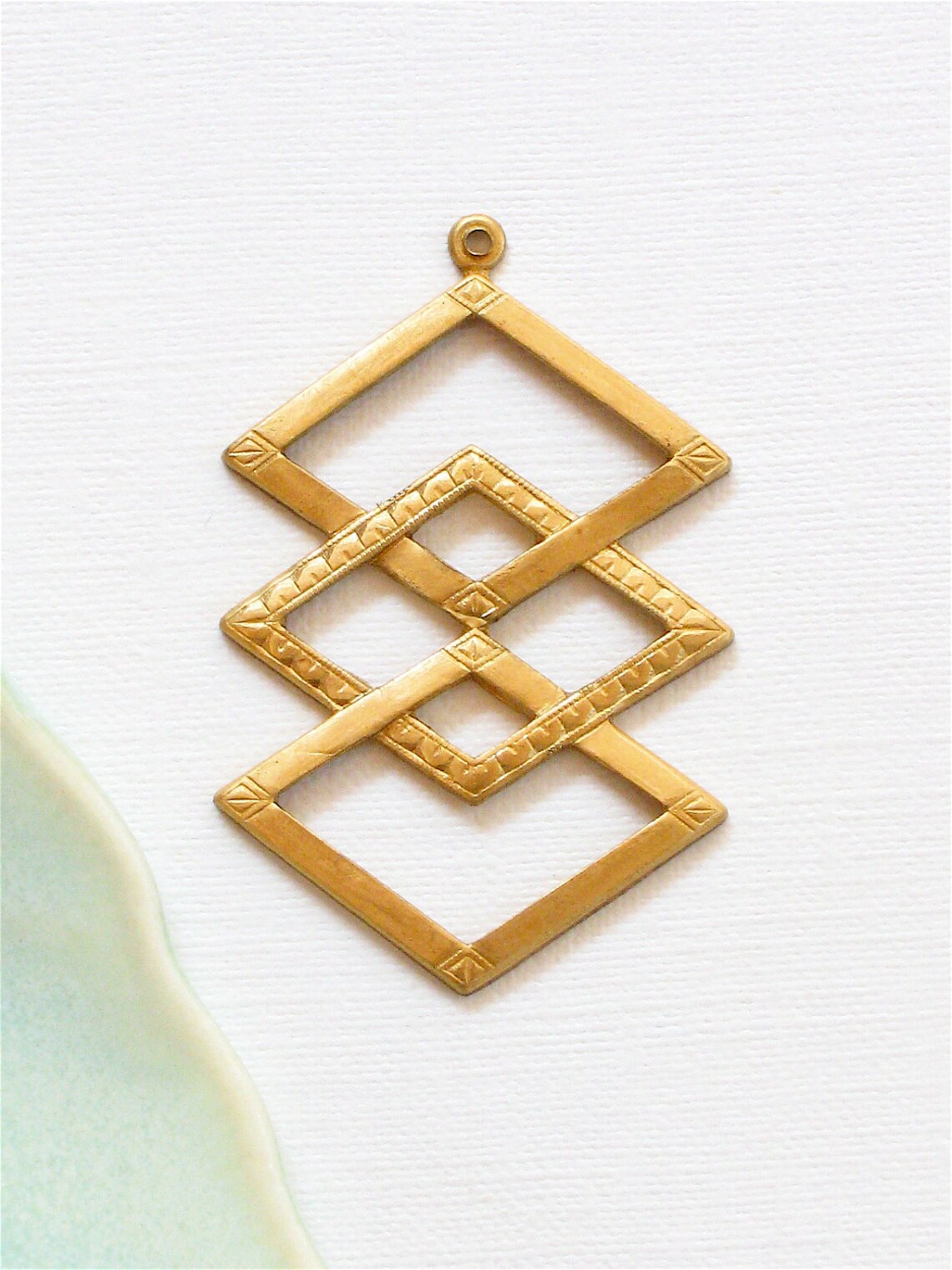 6 Diamond CHEVRON Shaped Jewelry Pendants or Earring Drops. | Etsy