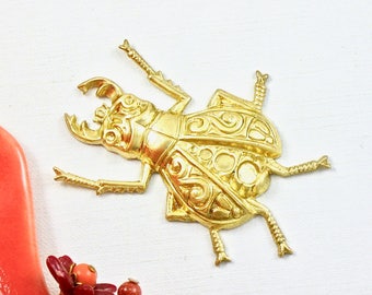 Large Brass BEE Jewelry Embellishment . Raw Brass Stamping Made in the ...