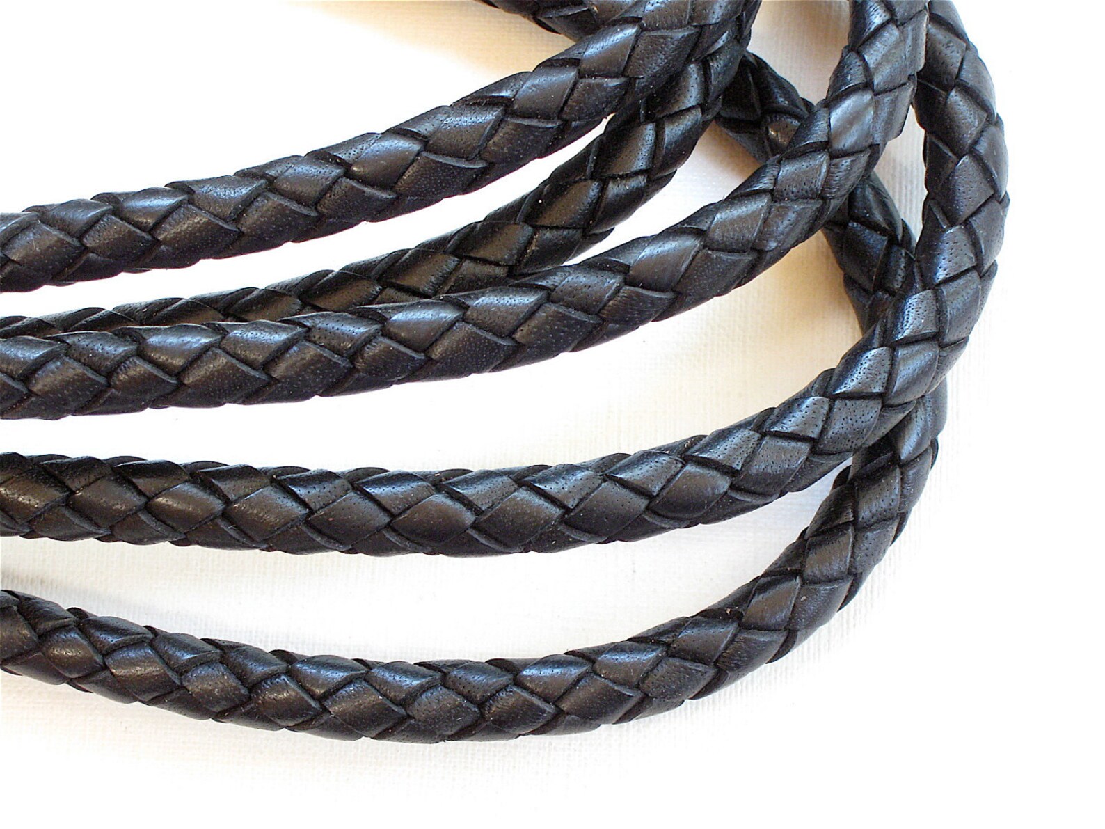 6mm Leather BOLO Cord in Black . 12 Inches . High Quality - Etsy