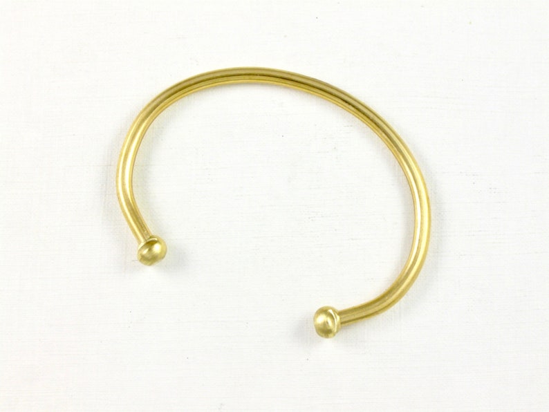 Gold Wire BRACELET cuff in raw brass. jewelry embellishment. | Etsy