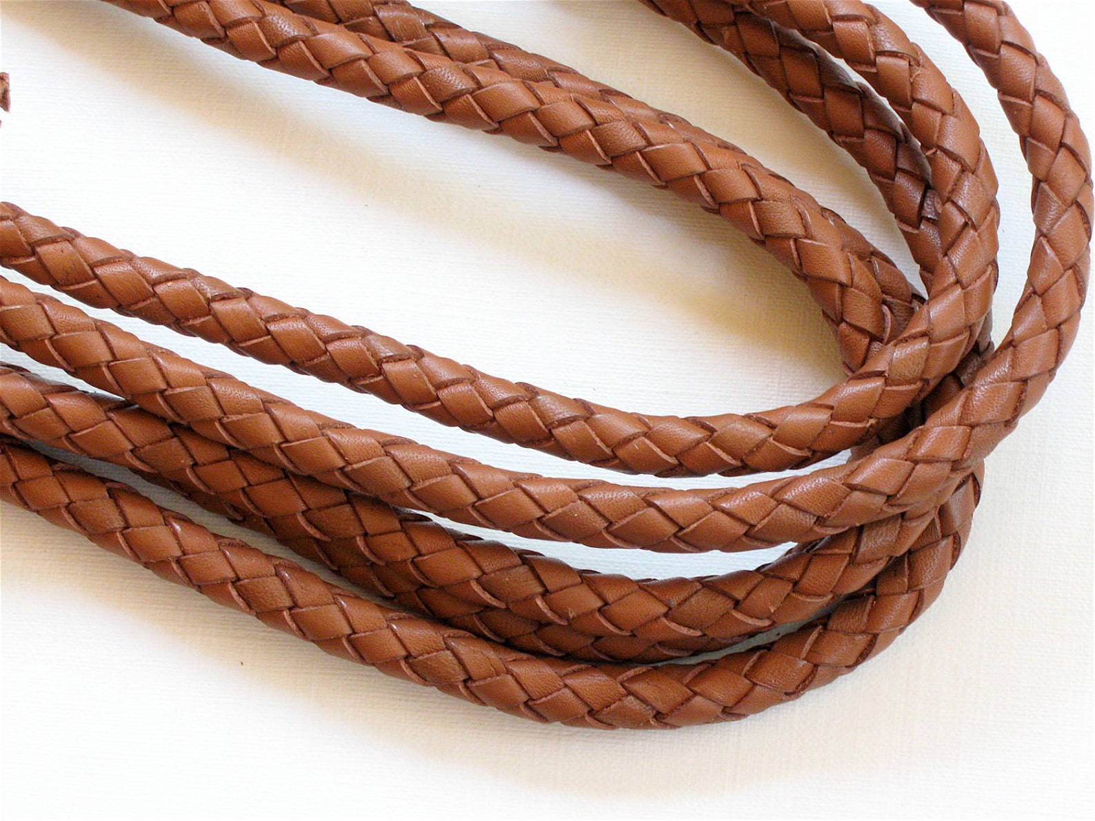 6mm Leather BOLO Cord in Light Brown . 12 Inches . High - Etsy