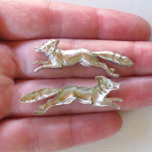 1 Silver FOX Jewelry Embellishment 47mm X 14mm (ff2a) - Etsy