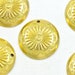 12 Gold Southwestern Concho Flower Jewelry Charm. Nice Dome Shape. Raw ...