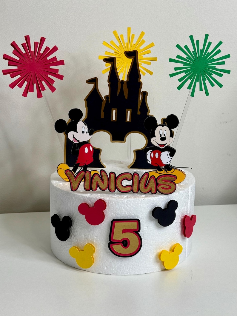 Mickey Mouse Cake Topper - Etsy