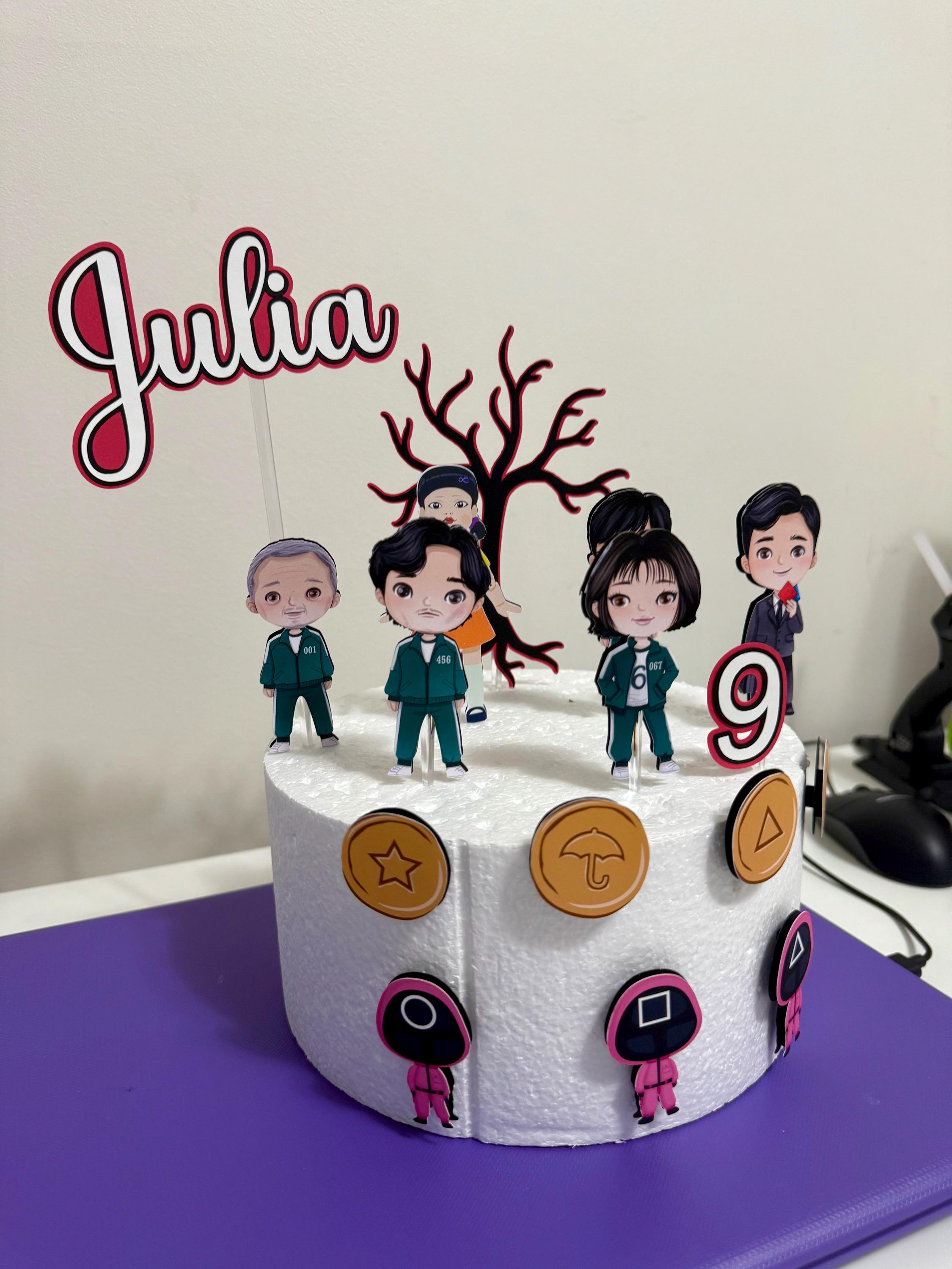 Squid Game Cake Topper - Etsy