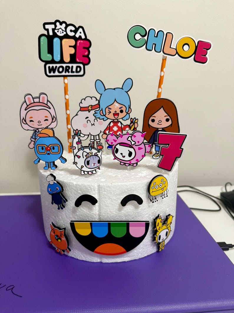 Toca Boca Cake Topper- Toca Life - Etsy