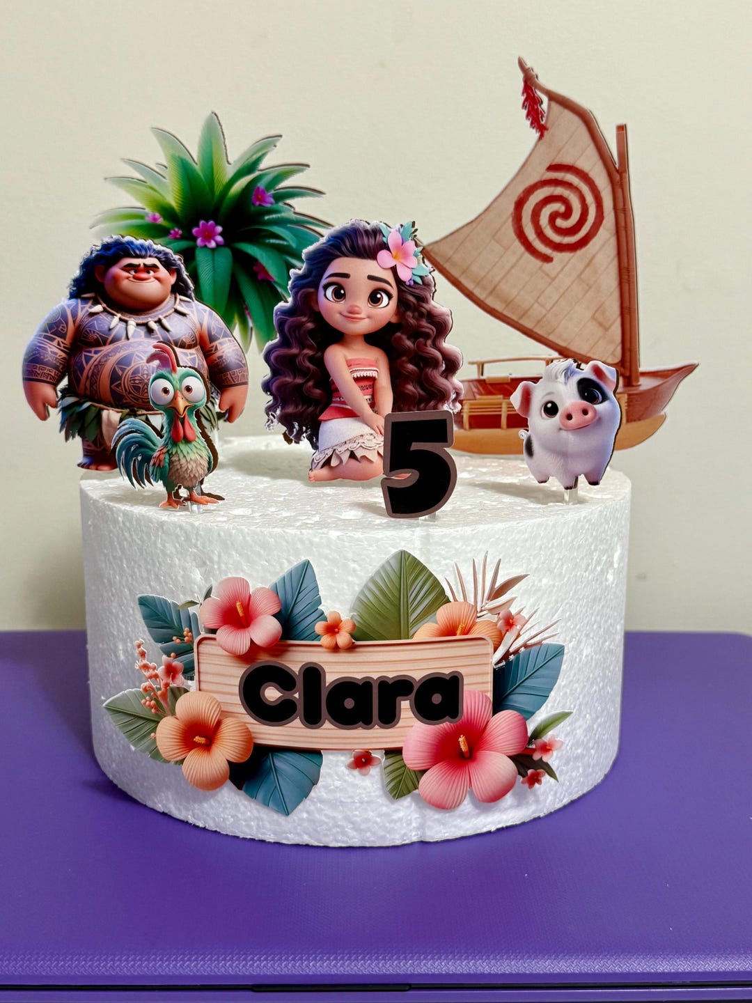 Moana Cake Topper - Moana Birthday Party - Etsy