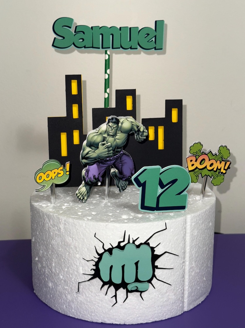 Hulk Cake Topper - Etsy