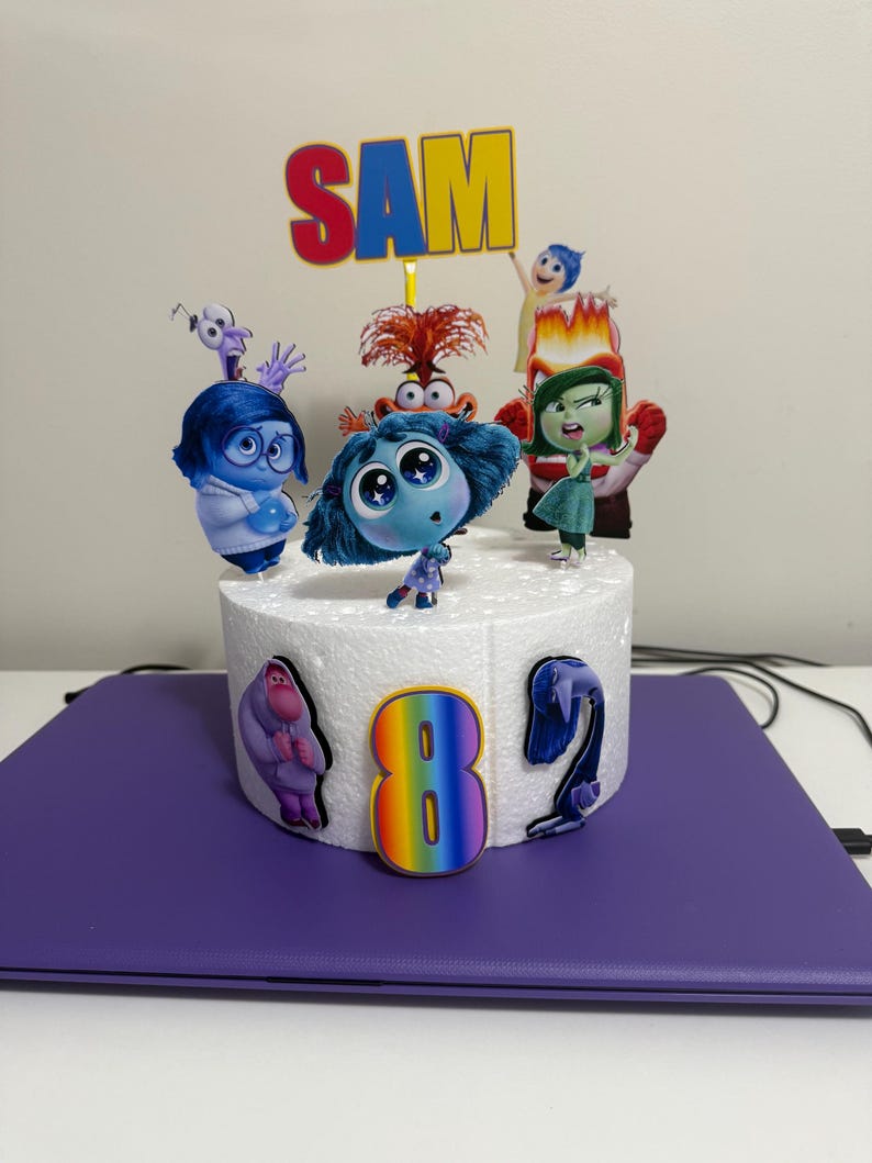Inside Out Cake Topper - Etsy