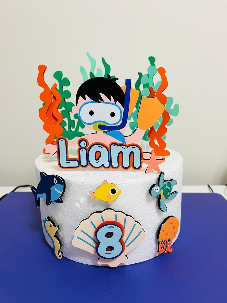 Under the Sea Cake Topper - Etsy