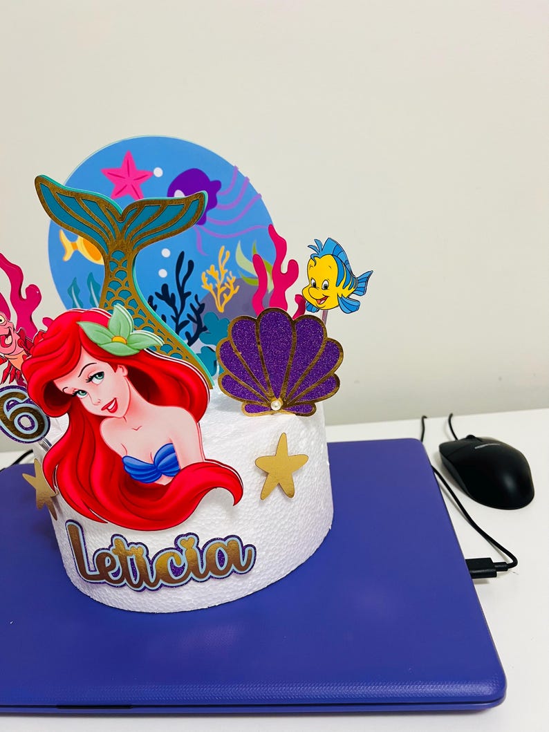 Ariel Cake Topper - Etsy
