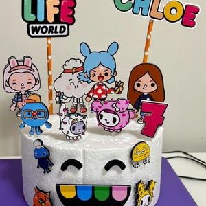 Toca Boca Cake Topper- Toca Life - Etsy