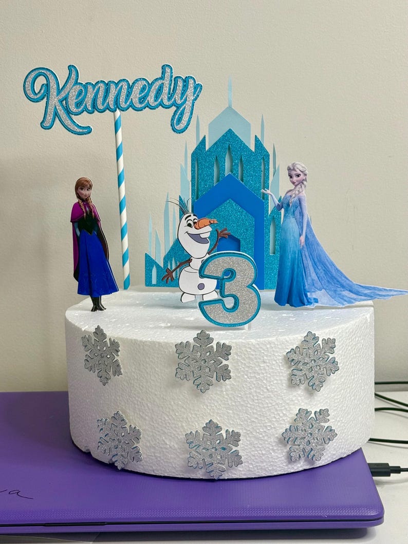 Frozen Cake Topper - Etsy