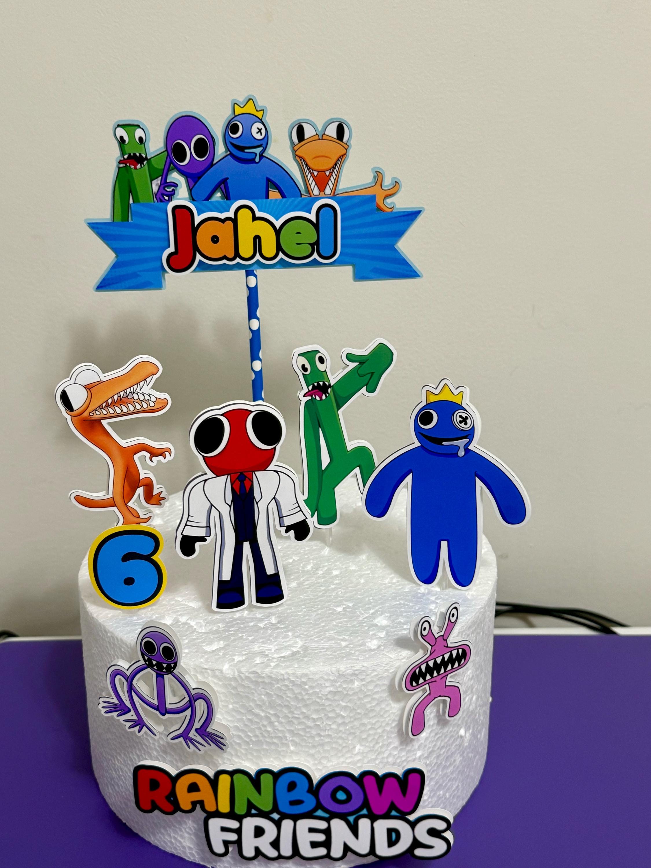 Rainbow Friends Cake Topper - Etsy