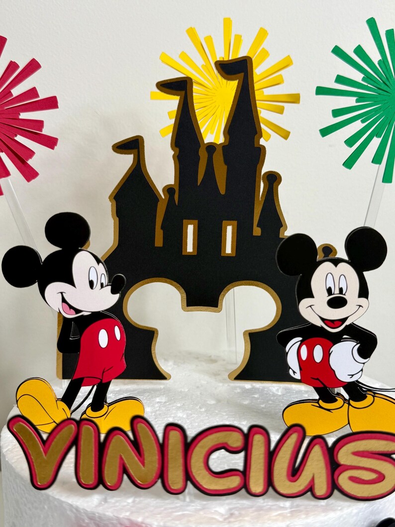 Mickey Mouse Cake Topper - Etsy
