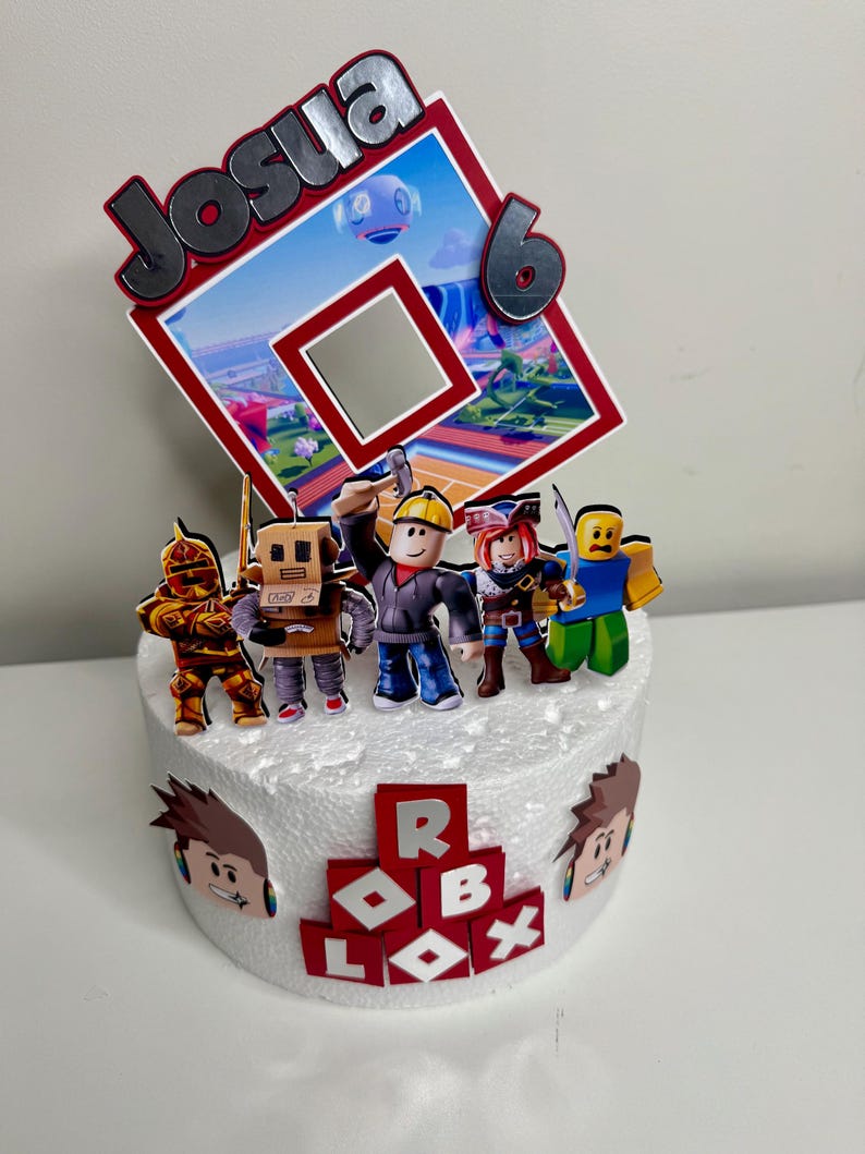 ROBLOX CAKE TOPPER - Etsy