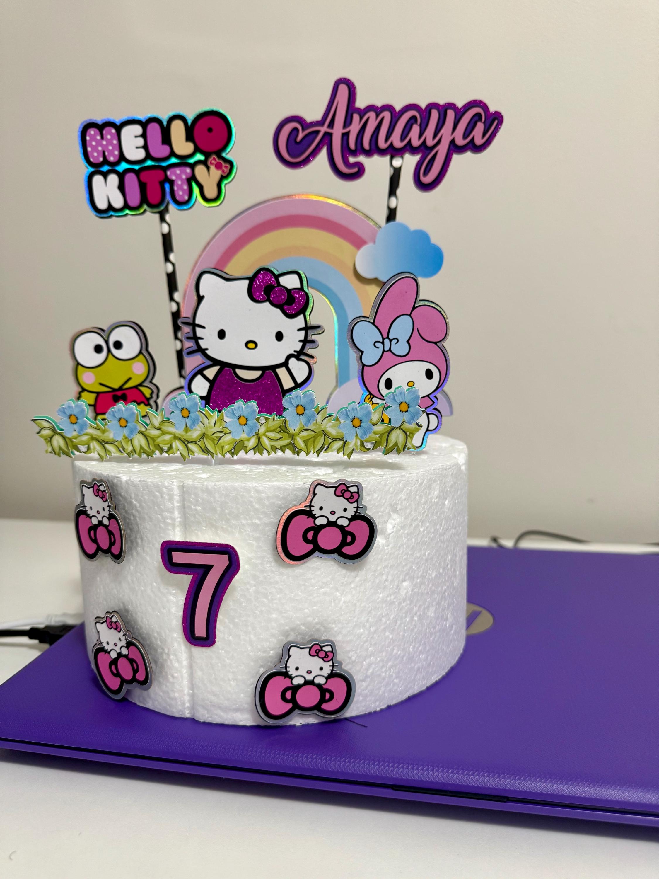 Hello Kitty Cake Topper - Etsy