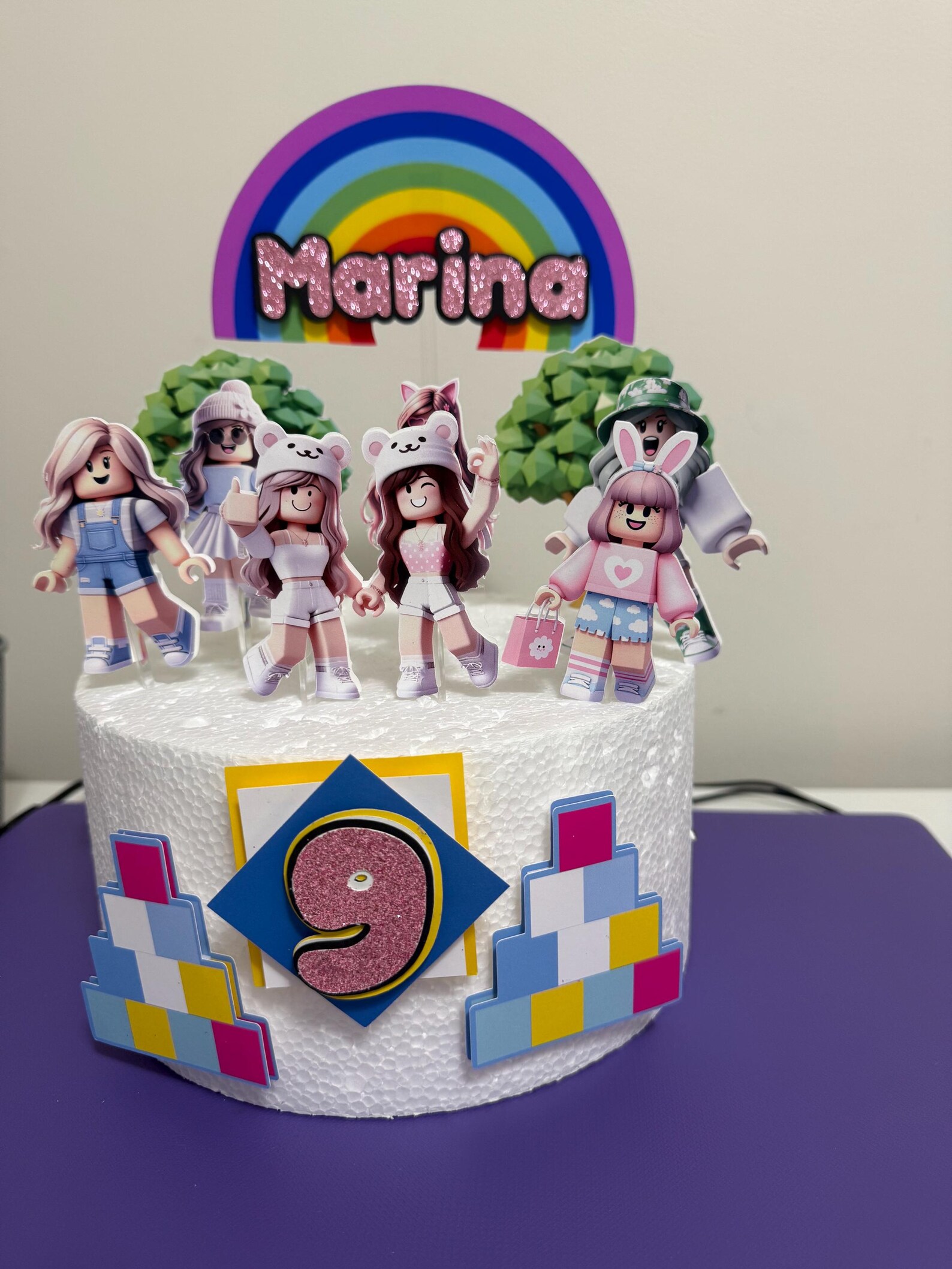 Roblox Girl Cake Topper - Etsy