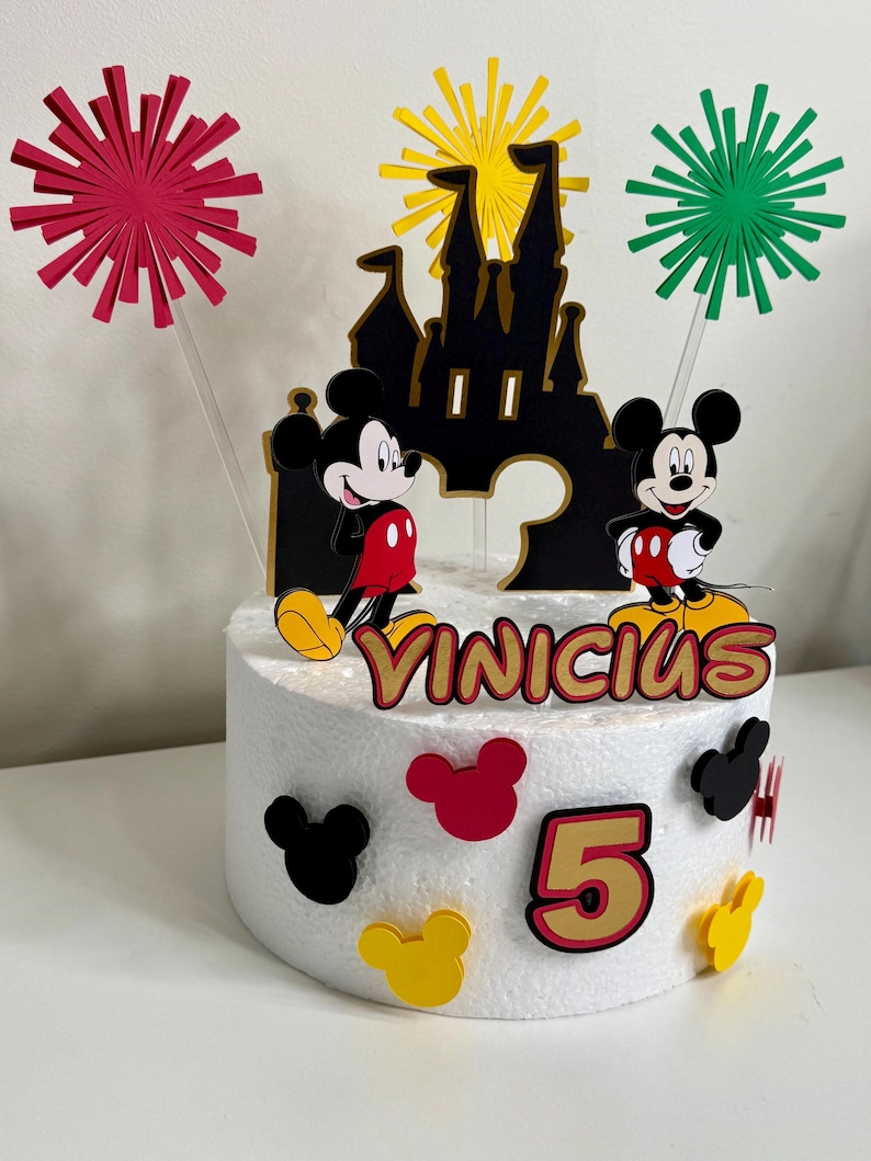 Mickey Mouse Cake Topper - Etsy