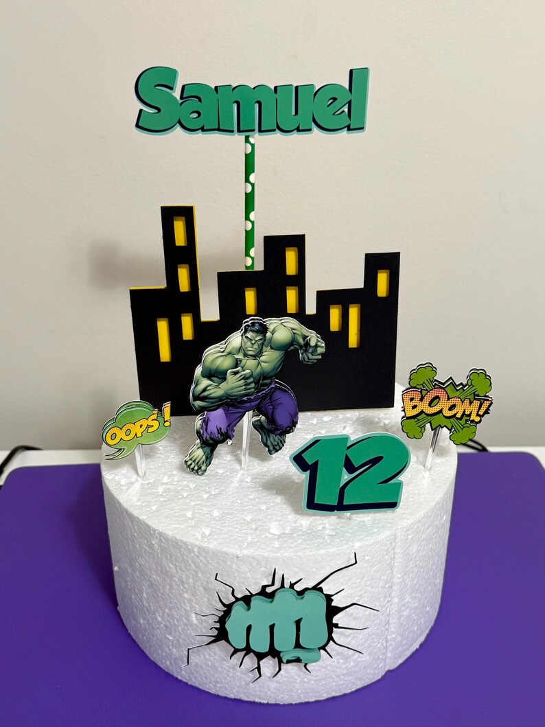Hulk Cake Topper - Etsy