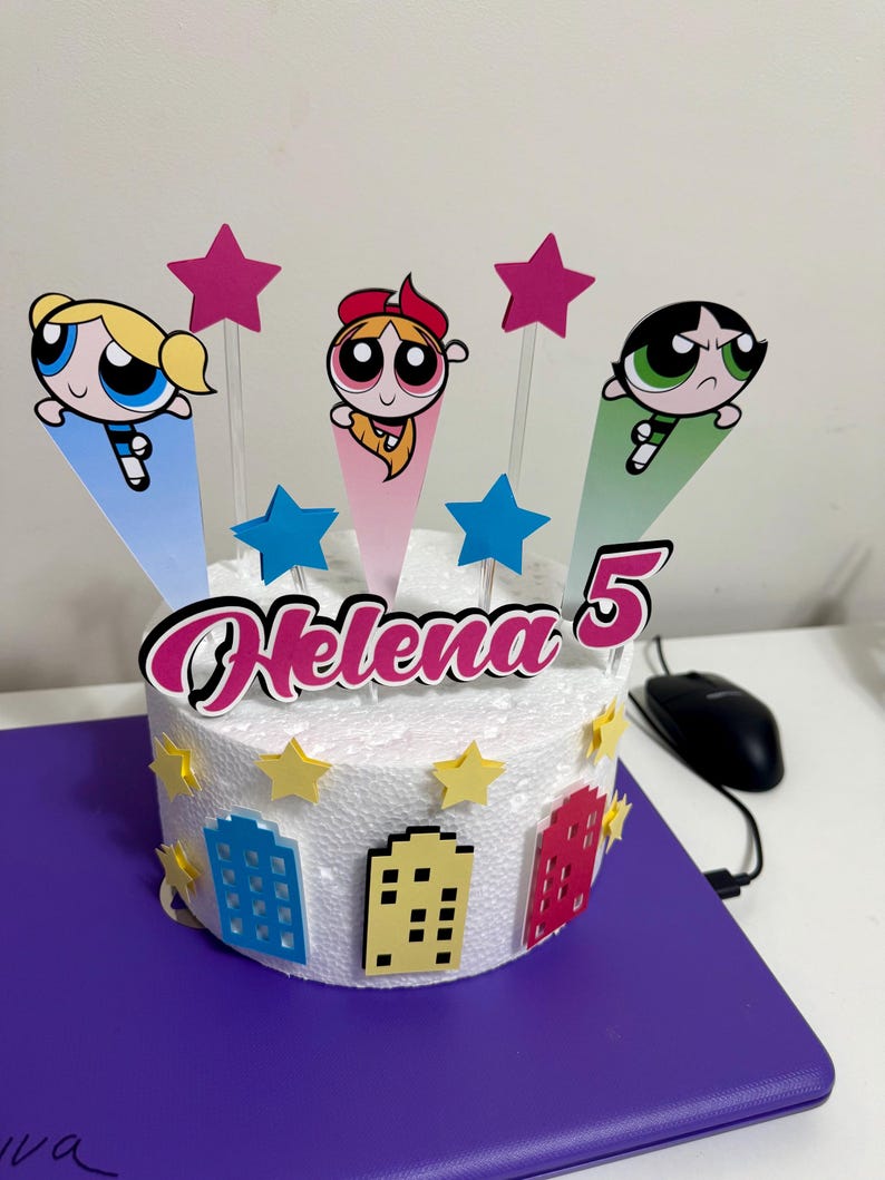 The Power Puff Girls Cake Topper - Power Girls - Etsy