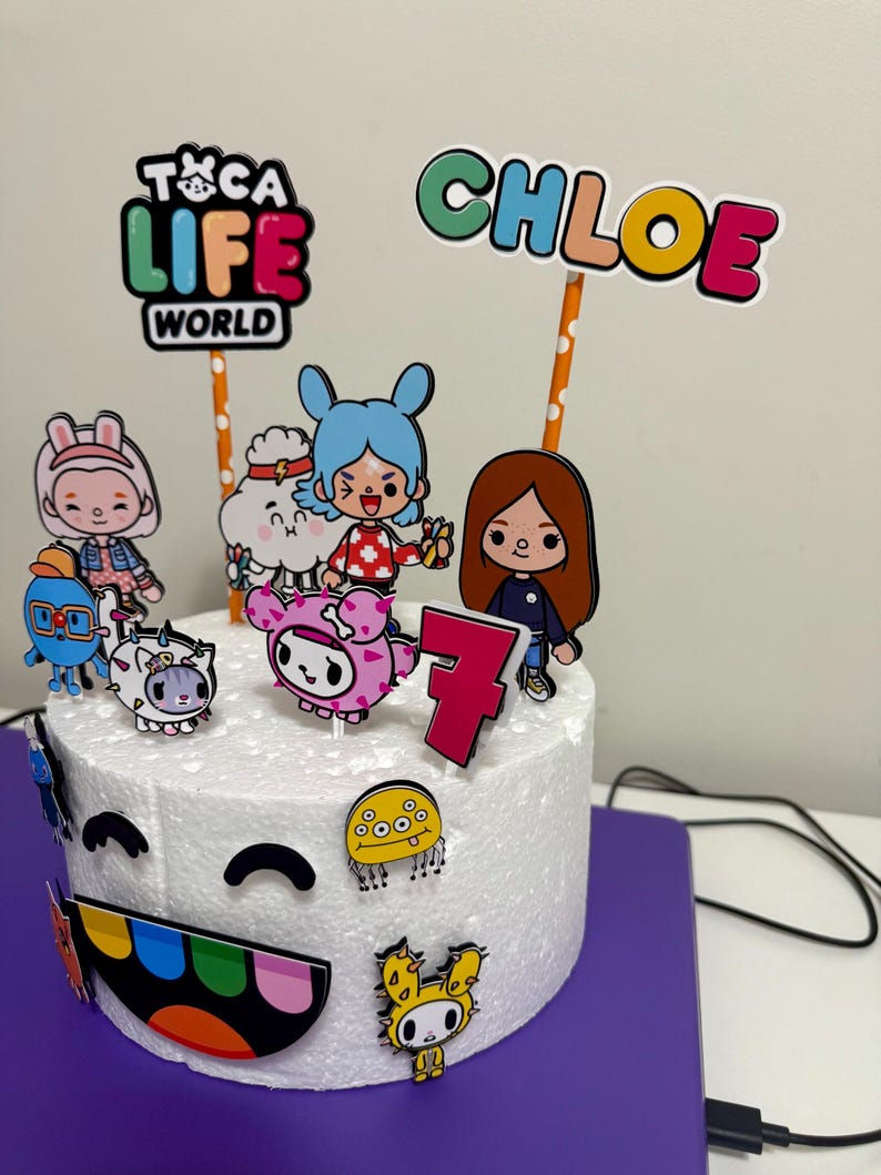 Toca Boca Cake Topper- Toca Life - Etsy