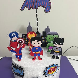 Super Hero Cake Topper - Etsy
