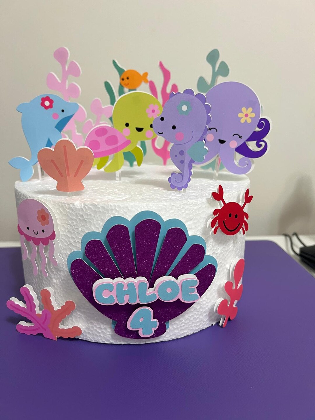 Under the Sea Cake Topper - Etsy